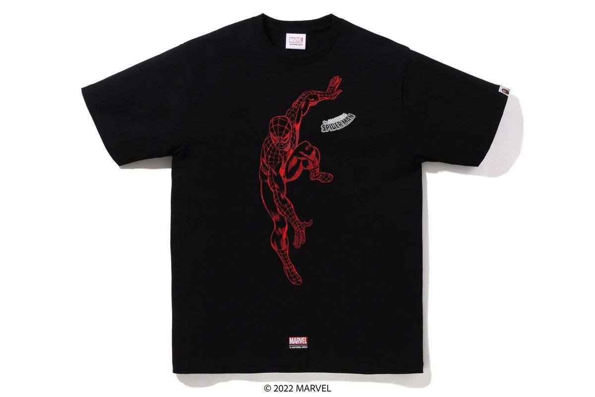 Bape Bape x marvel spider man tee | Grailed