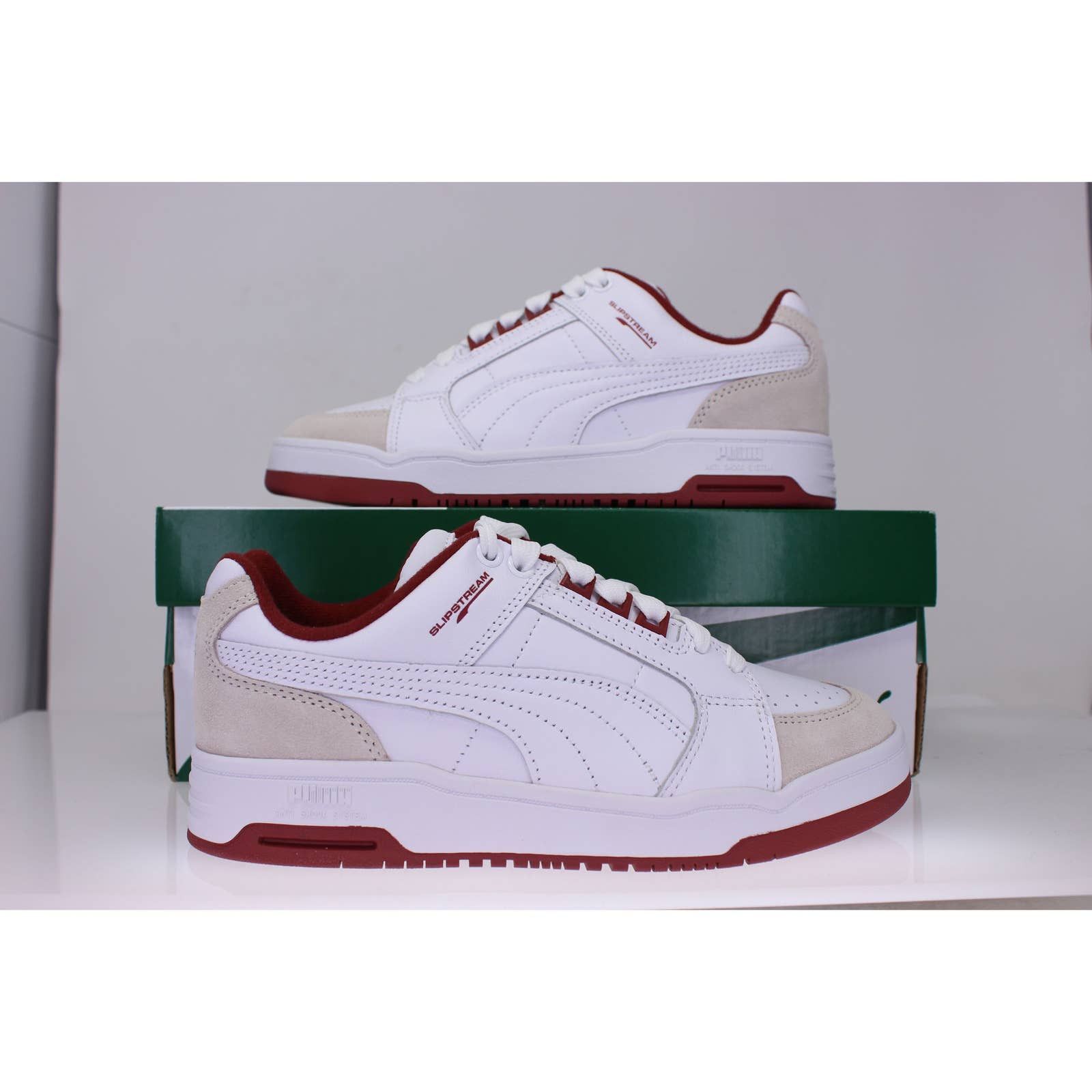 Puma Slipstream Lo Retro Puma White-Intense Red 384692 06 | Grailed
