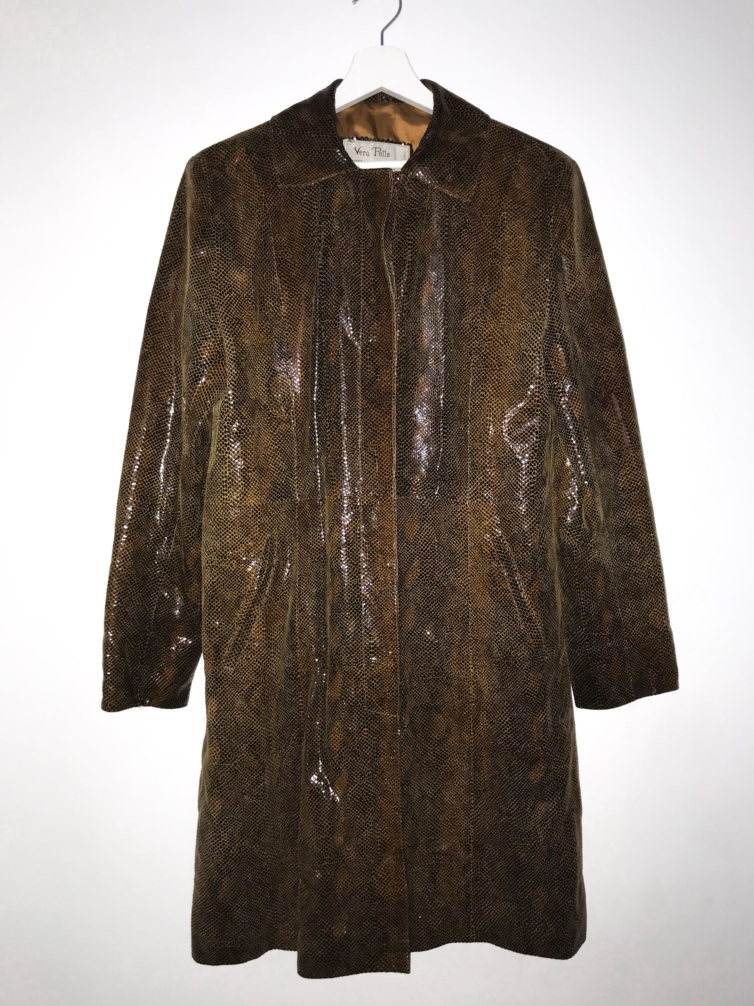 Vera Pelle Vera Pelle Snake Print Coat | Grailed