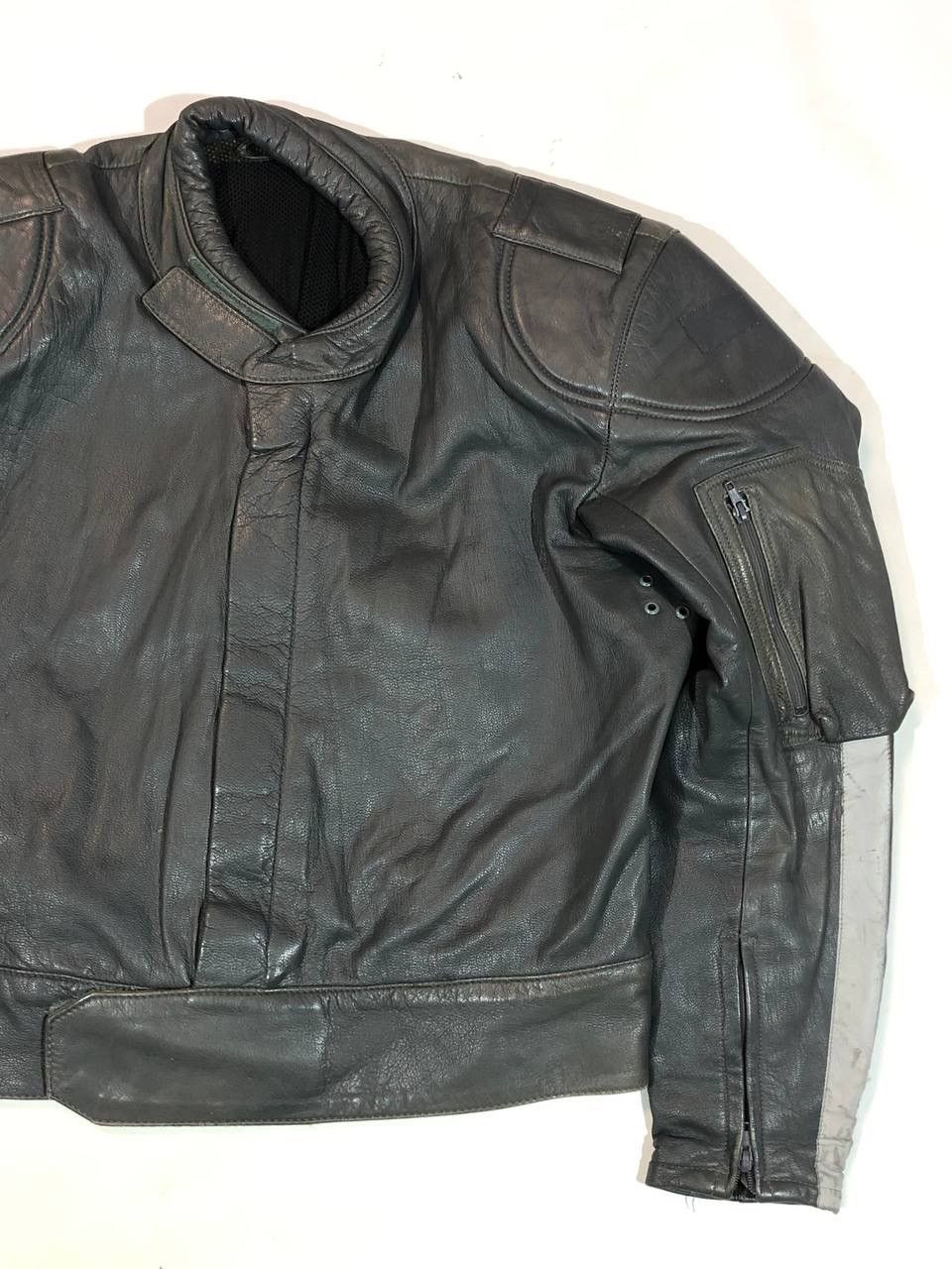 Avant Garde Vintage Reflective Leather Moto Racing Jacket | Grailed