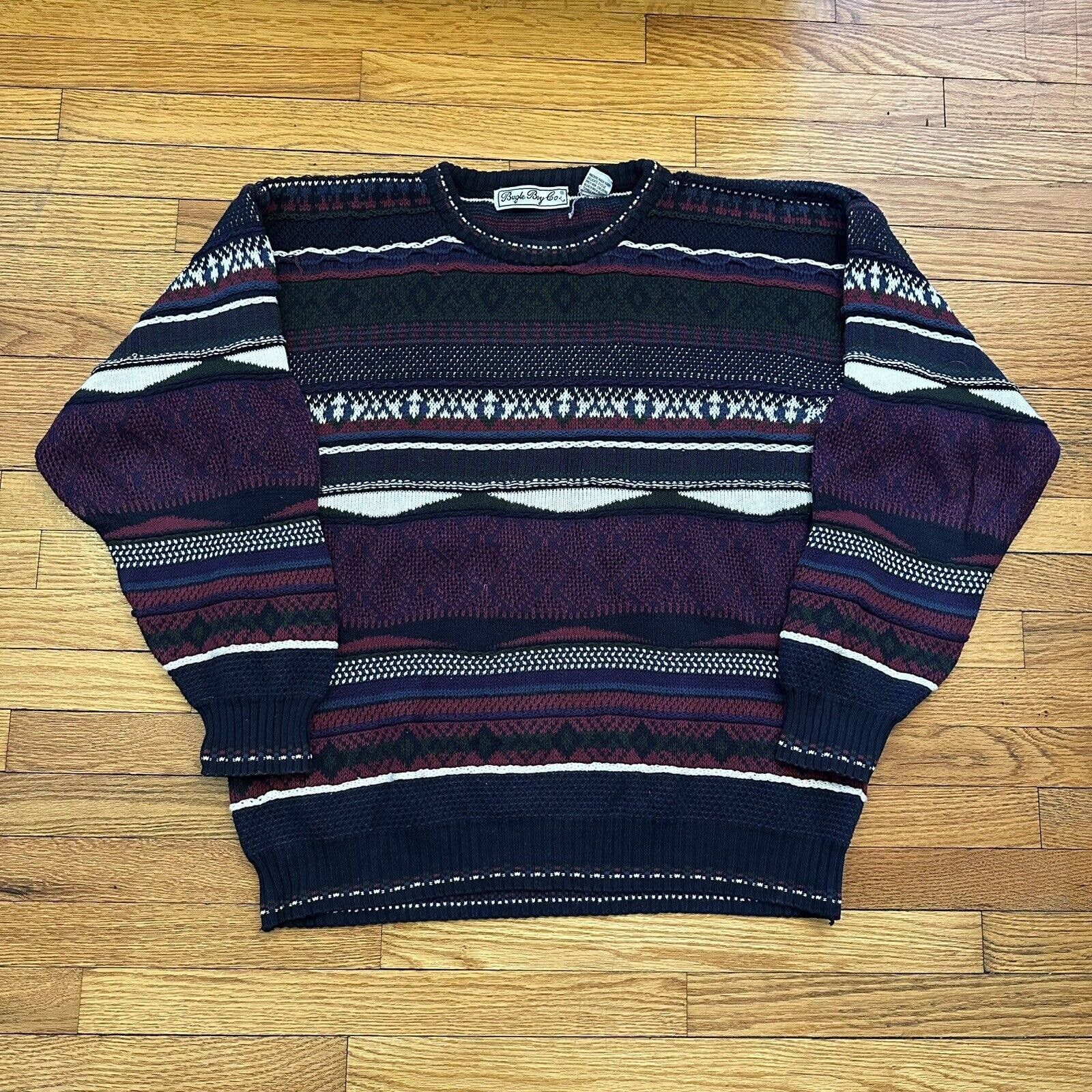 Bugle Boy × Coogi × Vintage Vintage Bugle Boy Co. Coogi Like Knit ...