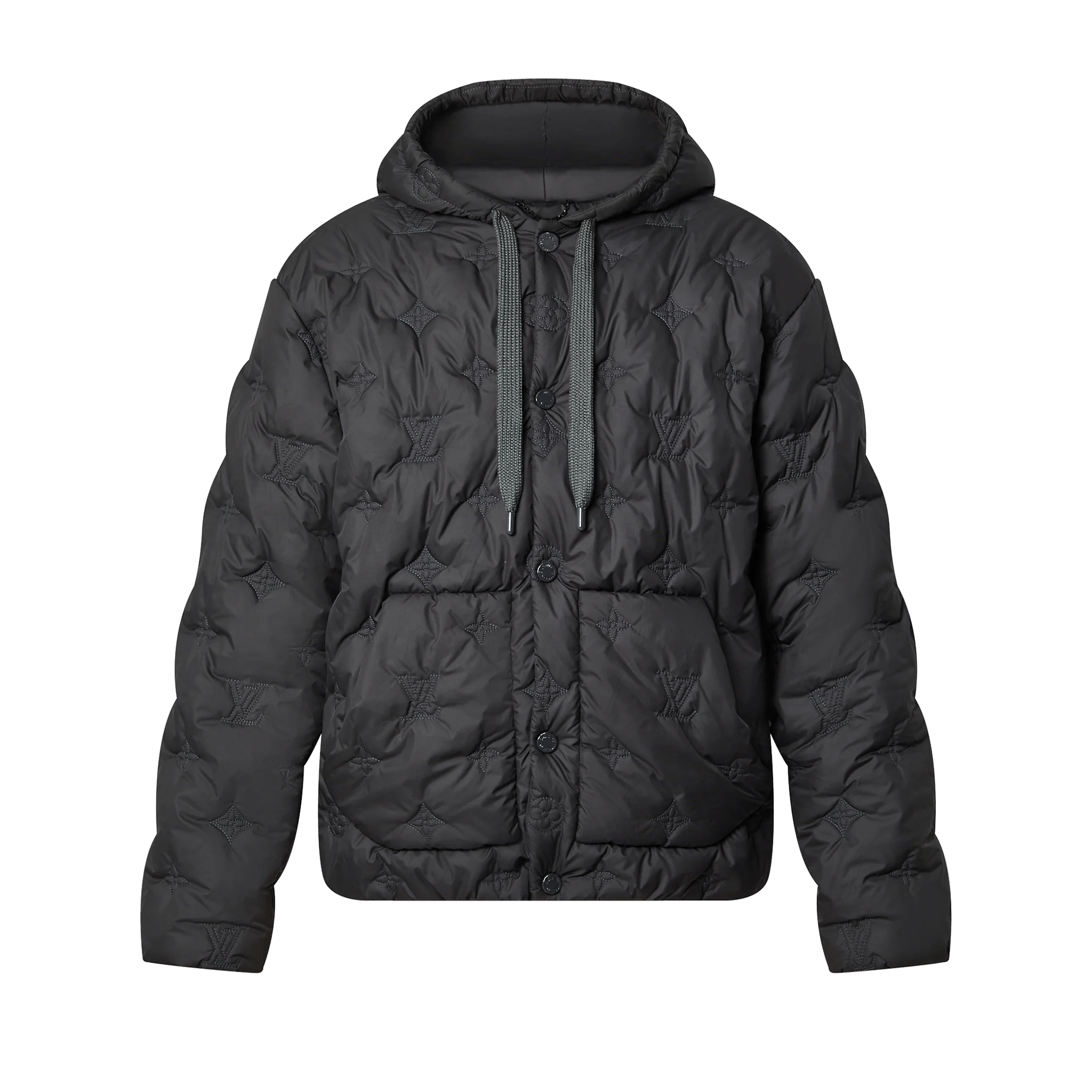 Louis Vuitton LOUIS VUITTON JACKET LEATHER MONOGRAM VARSITY DENIM ...