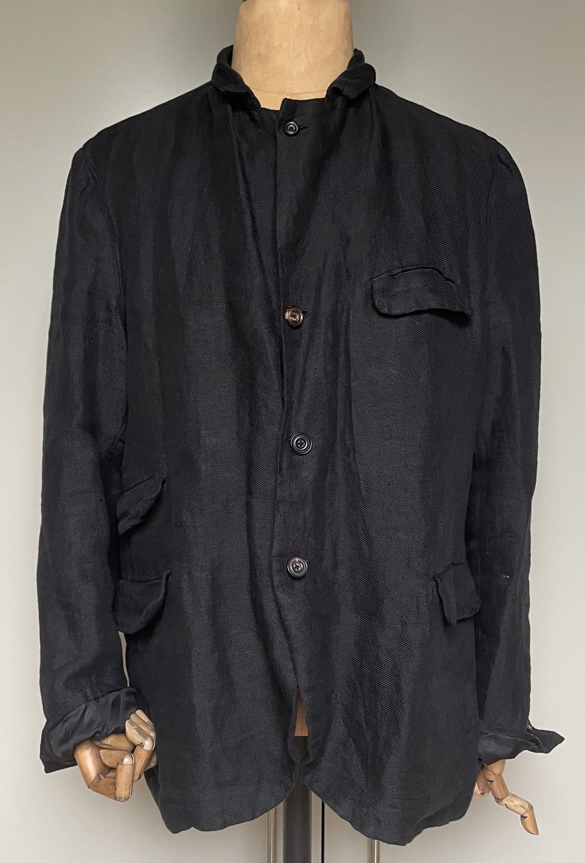 Geoffrey B. Small Geoffrey B. Small Jacket black Linen Size XL Limited ...