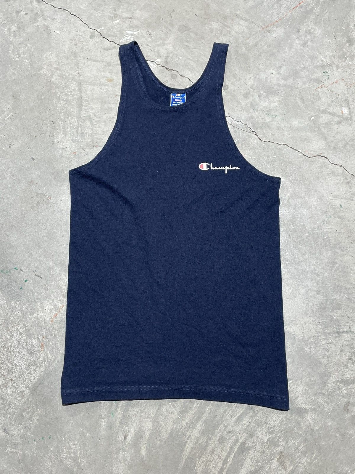 Vintage 90s Champion Tank Top Beach Wrestle Gym Beater Under shirt ...