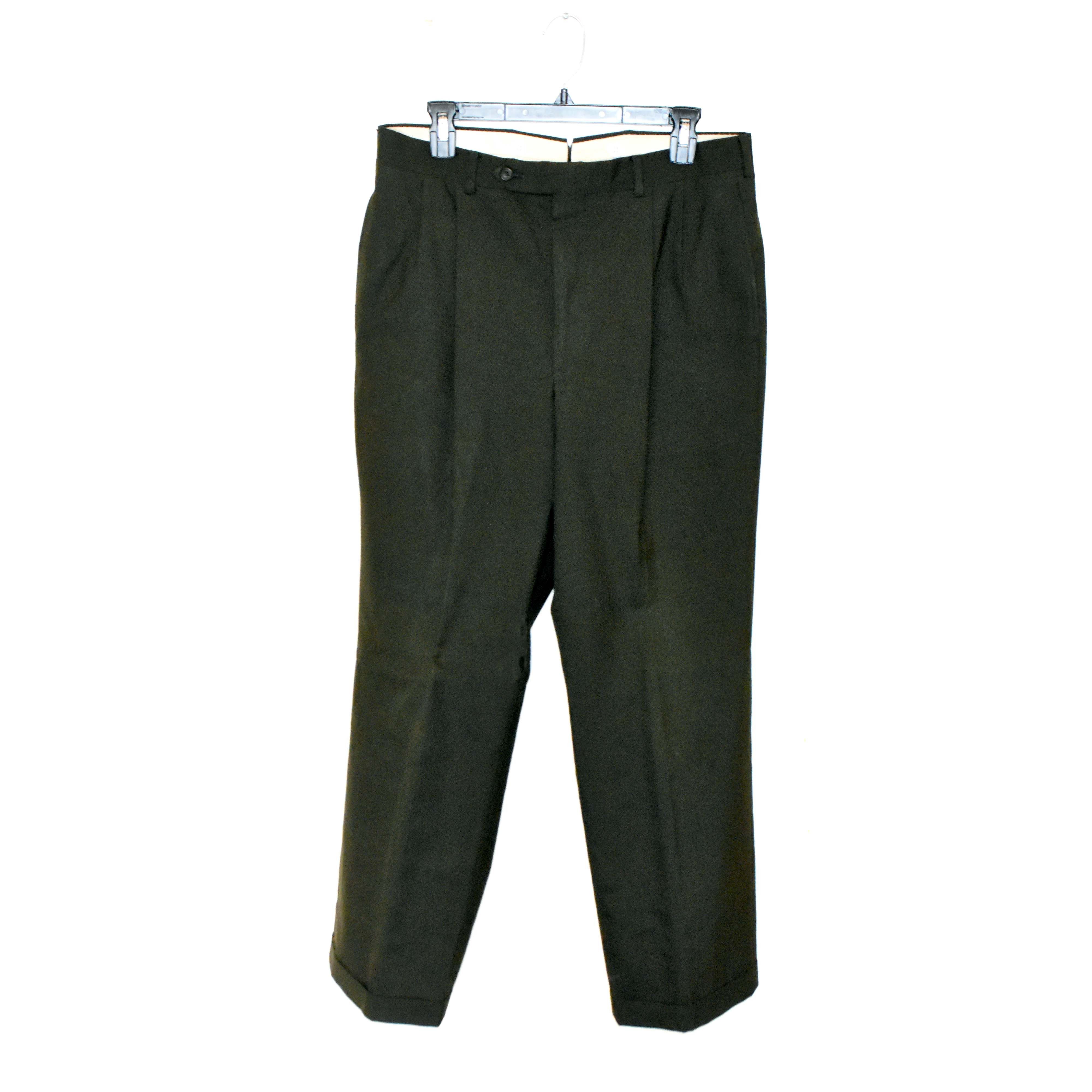 Made In Usa × Vintage Vintage Worsted Wool Cuffed Pants | Grailed