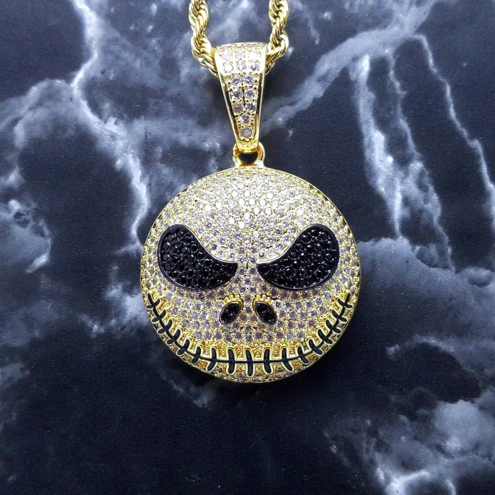 Custom 20"Rope Chain + 14K Gold Finish Nightmare Jack | Grailed