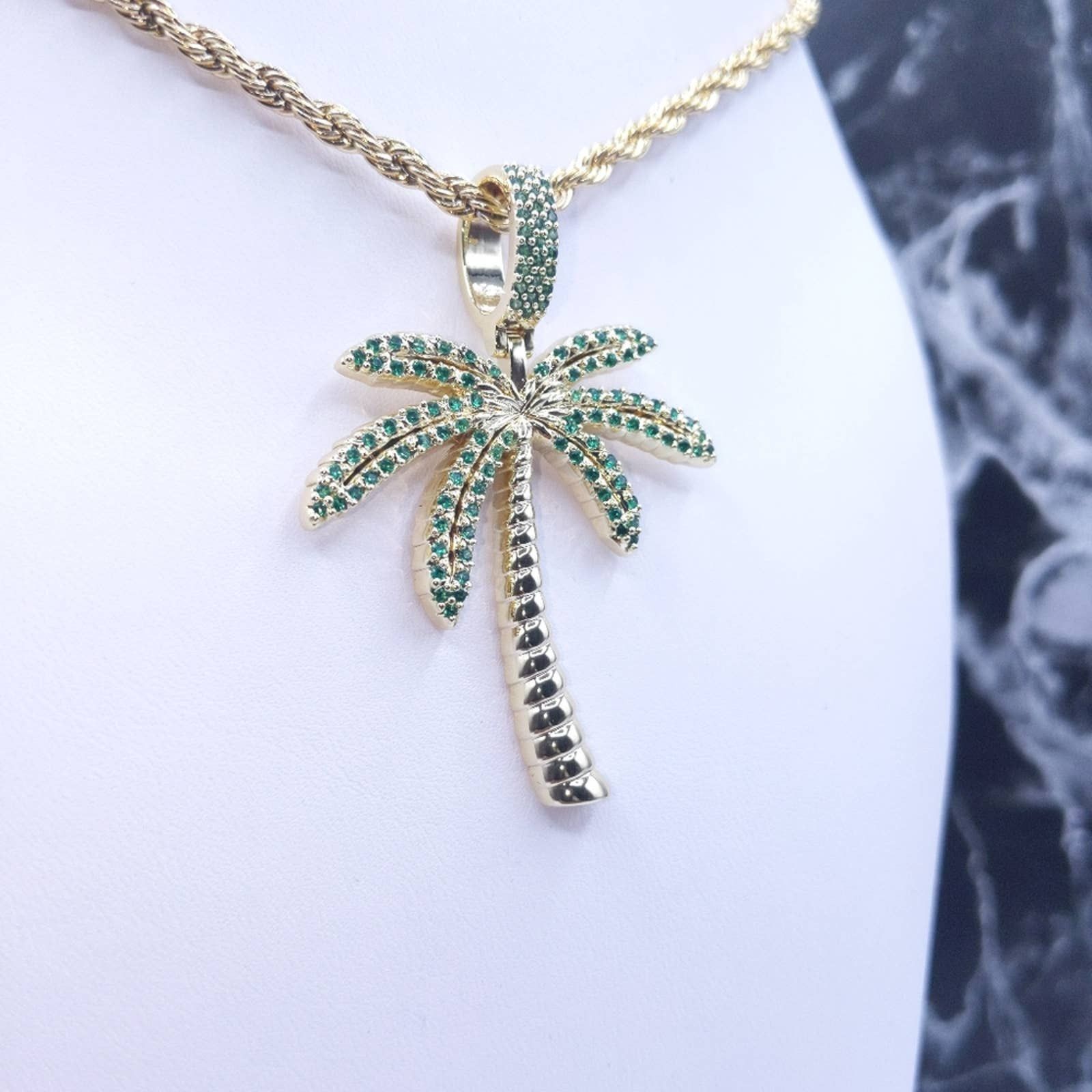 Custom 24"Rope Chain - Gold Finish Palm Tree | Grailed