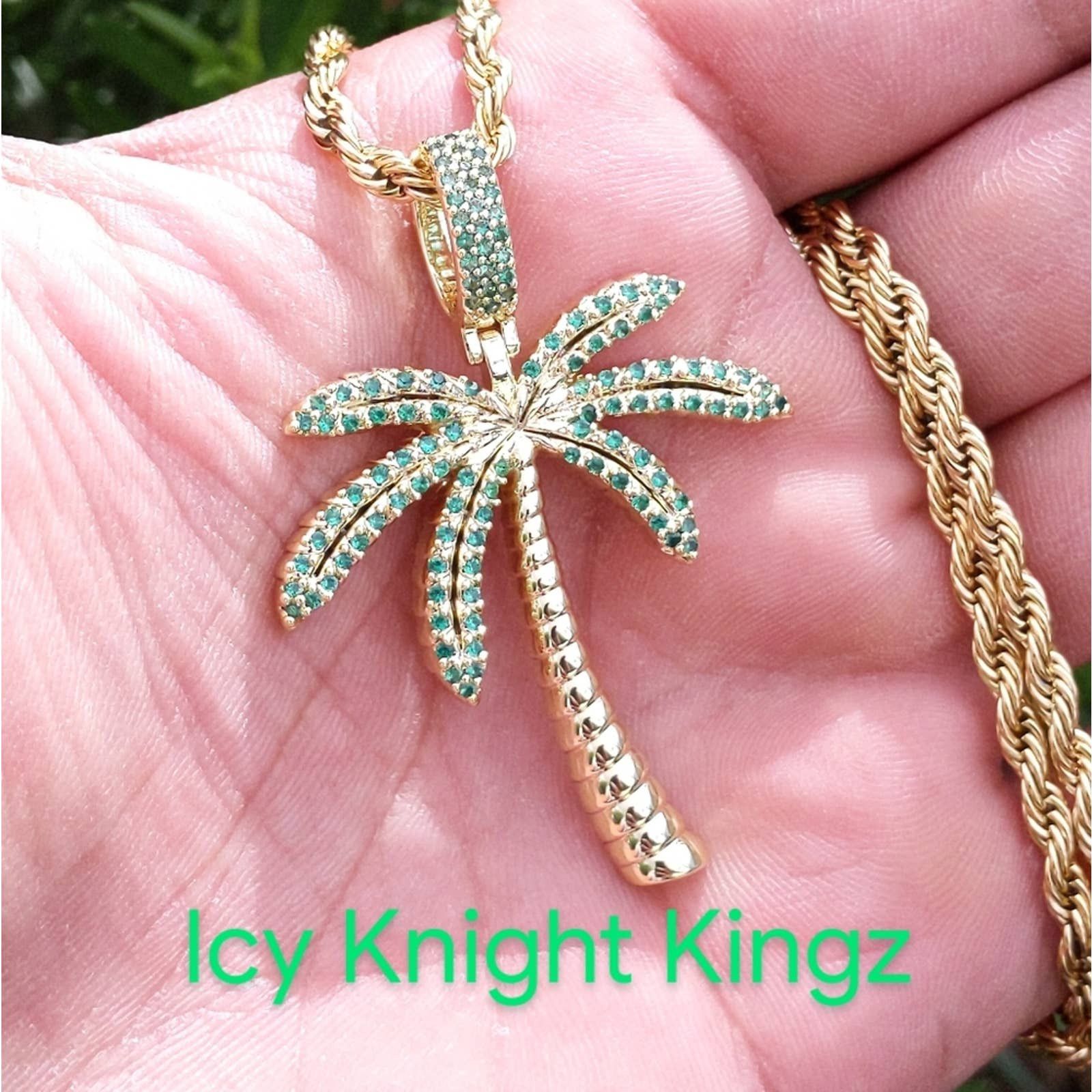 Custom 24"Rope Chain - Gold Finish Palm Tree | Grailed