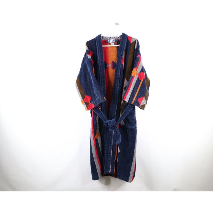 Vintage Vintage 90s Streetwear Belted Southwestern Bath Robe | Grailed