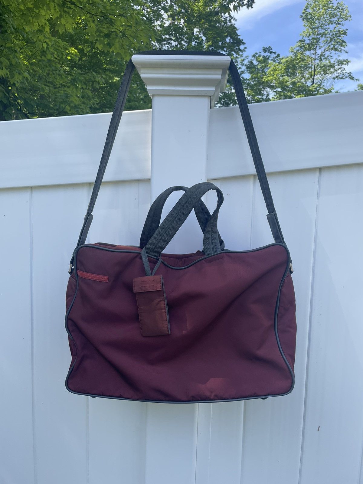 Prada Vintage Prada Milano Overnight Duffel Bag | Grailed