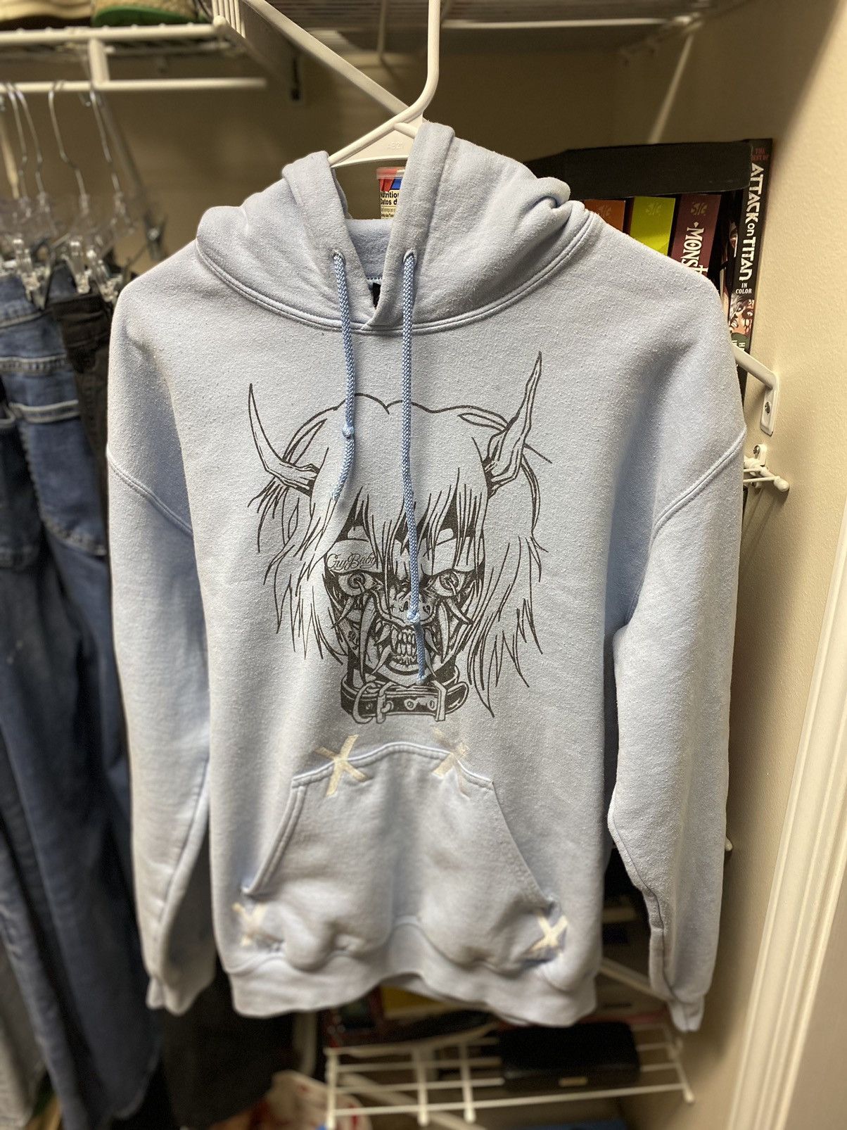 Lil Peep × Sus Boy LIL PEEP X SUS BOY demon hoodie | Grailed