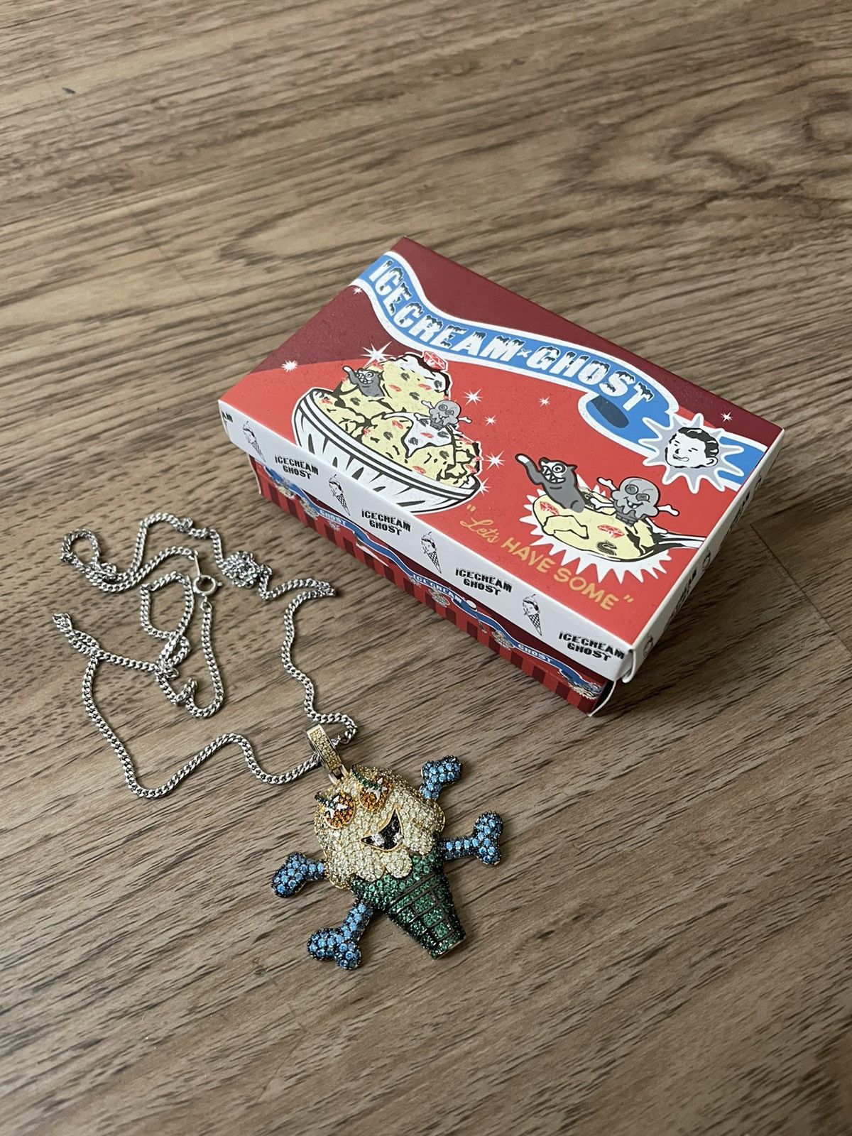 Billionaire Boys Club Ice Cream Nigo Ghost Chain Pendant | Grailed