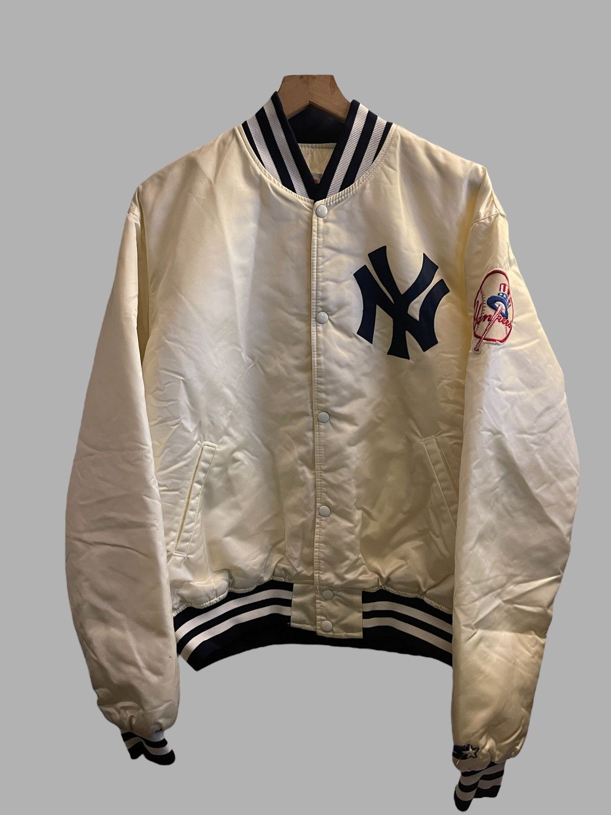 MLB × Streetwear × Vintage VINTAGE 90s MLB NEW YORK YANKEES WHITE ...