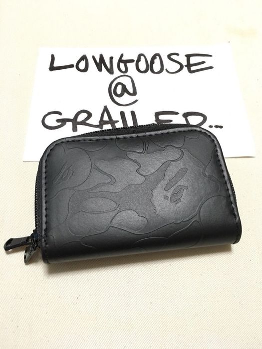 Bape New Logo Camo Vegan Leather Wallet & Key Case A Bathing Ape | Grailed
