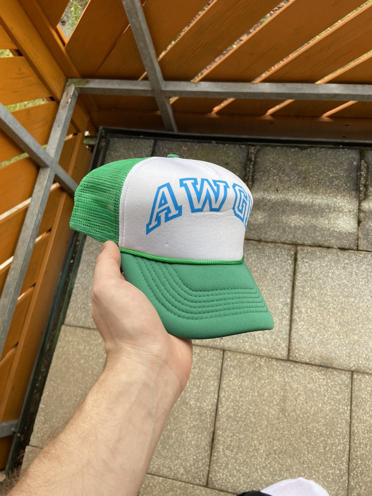 Asap Rocky AWGE Trucker Cap Green Asap Rocky | Grailed