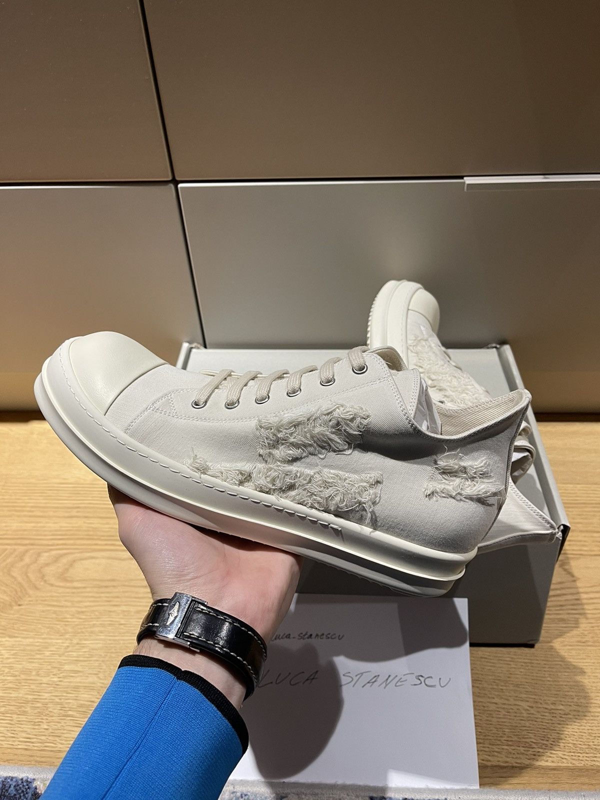 Rick Owens × Rick Owens Drkshdw Rick Owens Ramones Low Distressed | Grailed