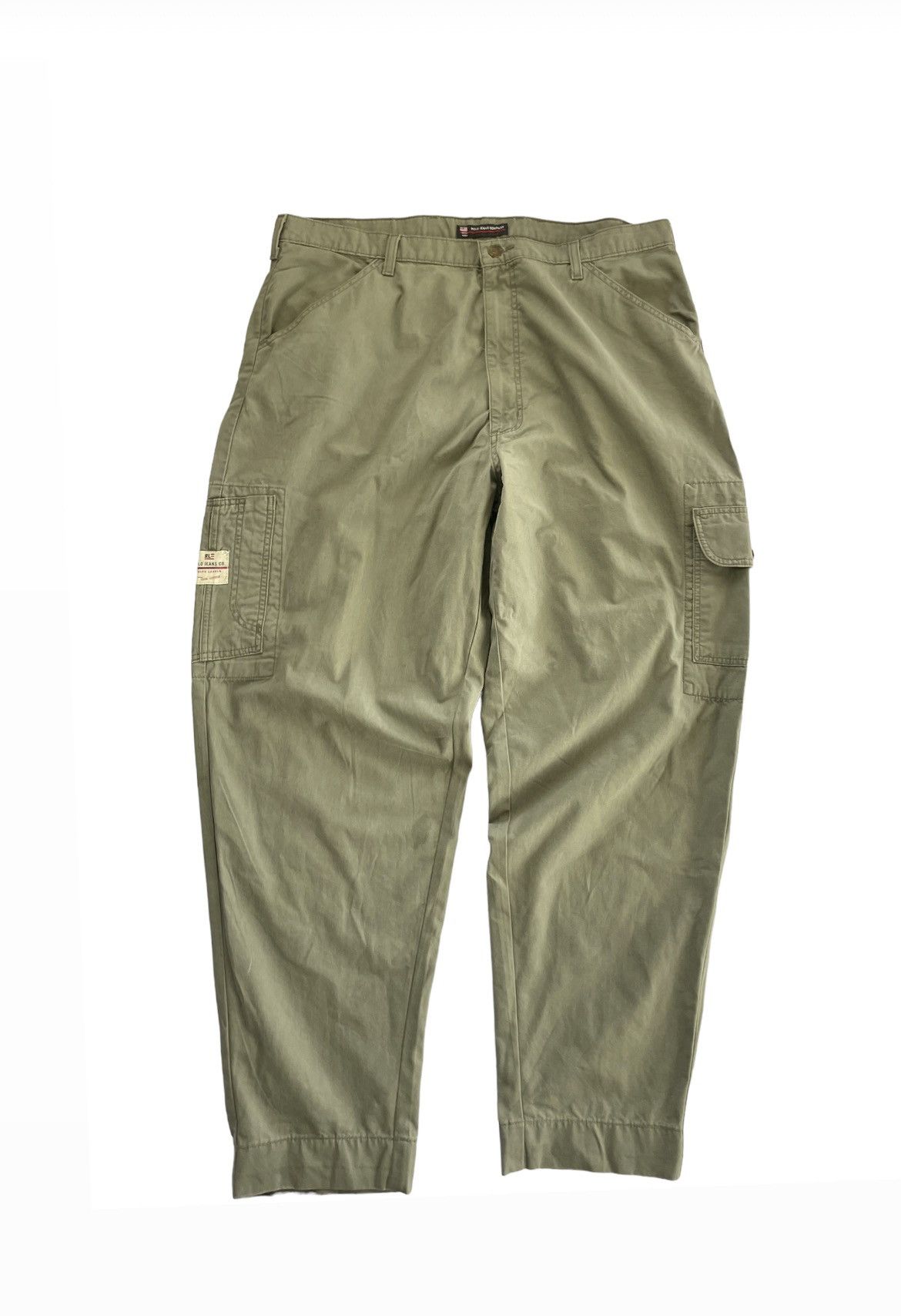 JNCO × Polo Ralph Lauren × Vintage Vintage Polo Baggy Y2K Military Cargo Parachute Pants 40x32 ...