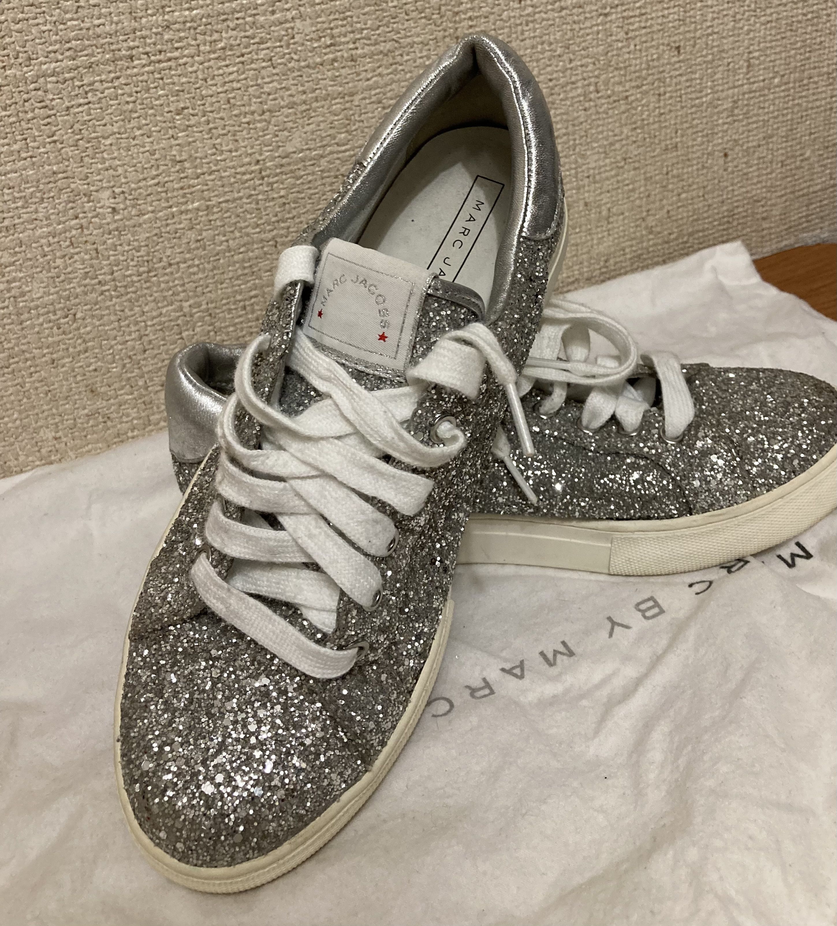 Vintage MARC JACOBS ~ GLITTER SPARKLE SNEAKERS | Grailed