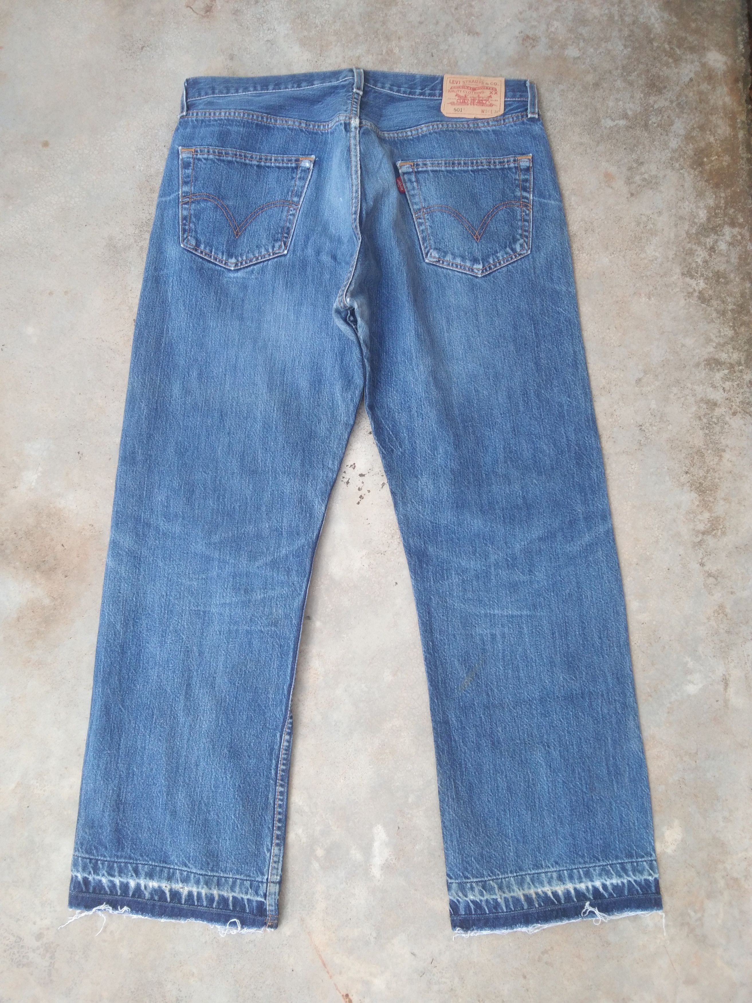 Levi's × Streetwear × Vintage Vintage Levis 501 Straight Leg Distressed ...