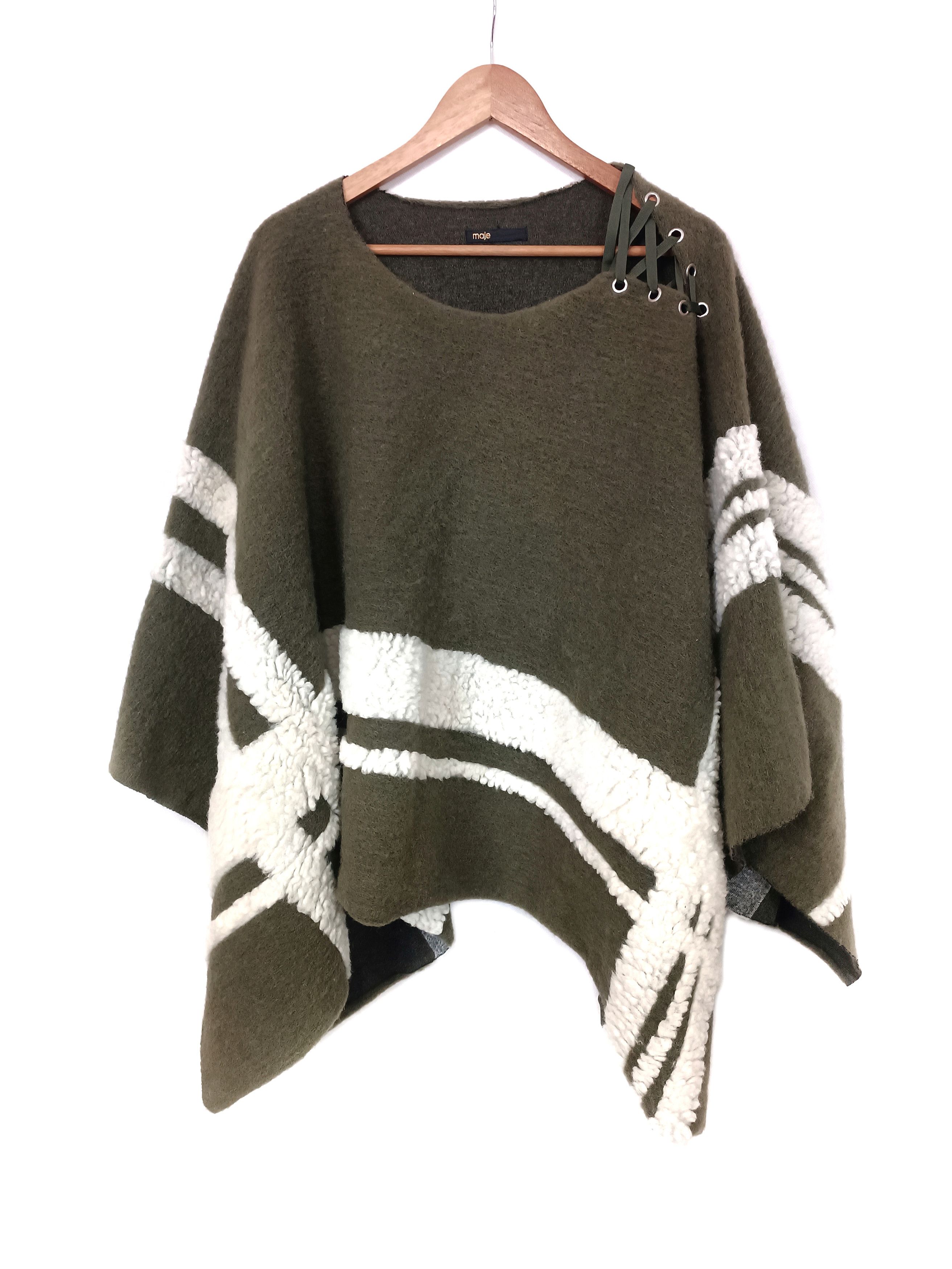 Maje MAJE PONCHO KHAKI | Grailed