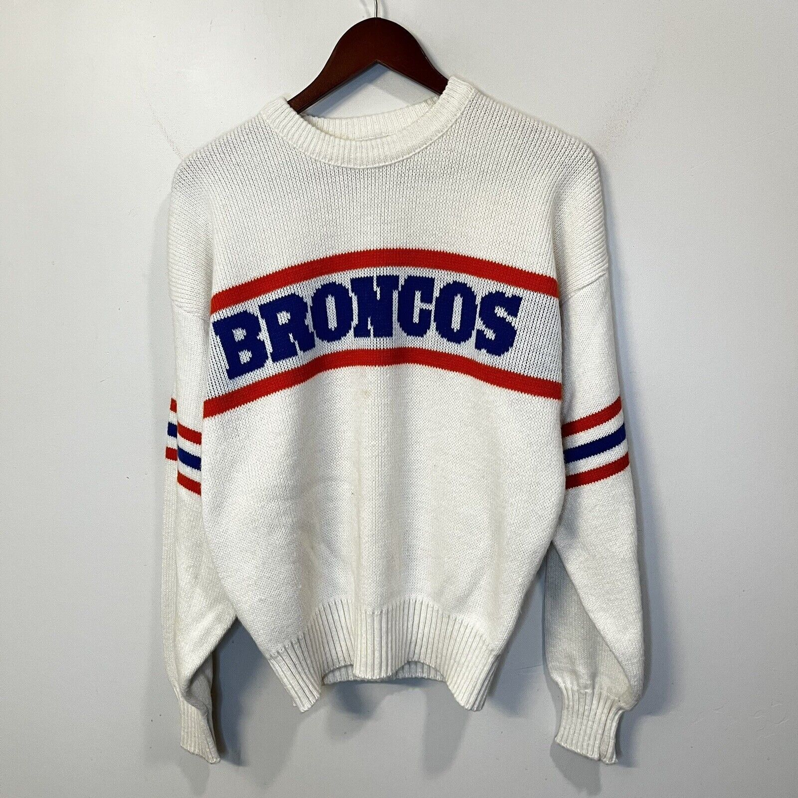 NFL × Vintage Denver Broncos Sweater Cliff Engle Shirt NFL Wool Blend ...