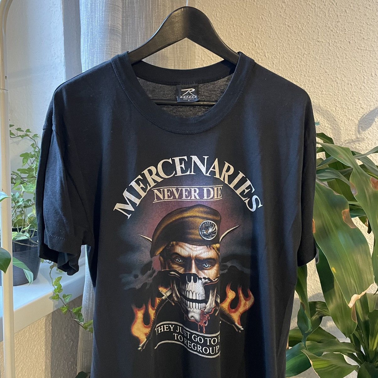 Rare × Rothco × Vintage Mercenaries 1988 Vintage T-shirt | Grailed