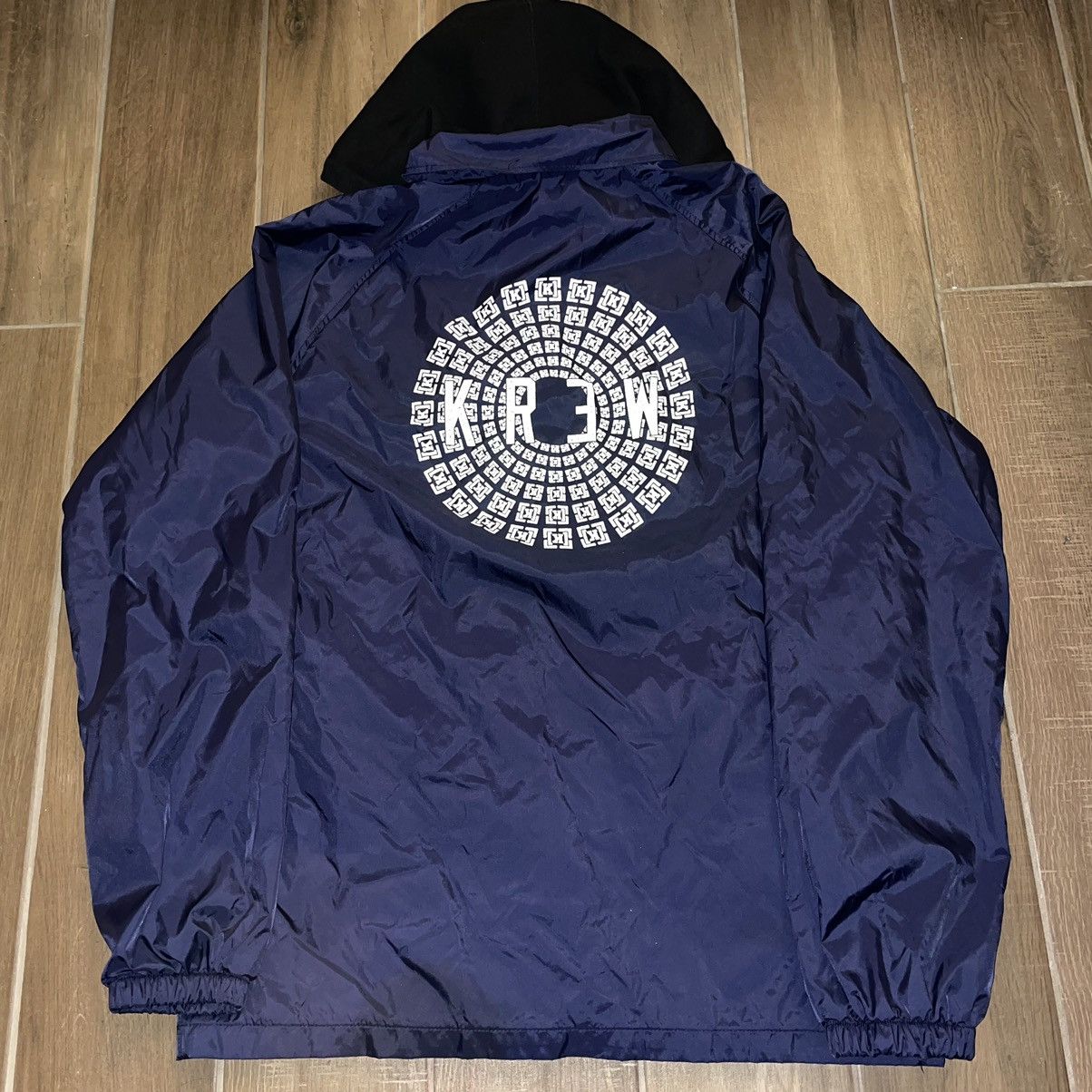 Vintage Kr3w Krew Hooded Windbreaker Jacket skate | Grailed