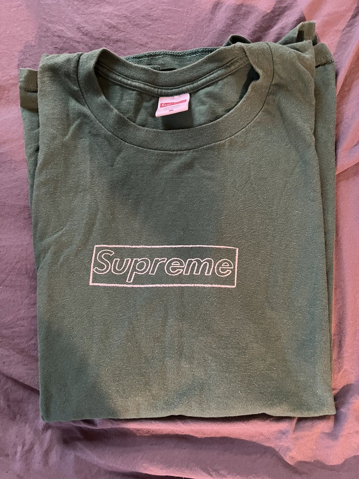 Supreme Supreme Kaws box logo | Grailed