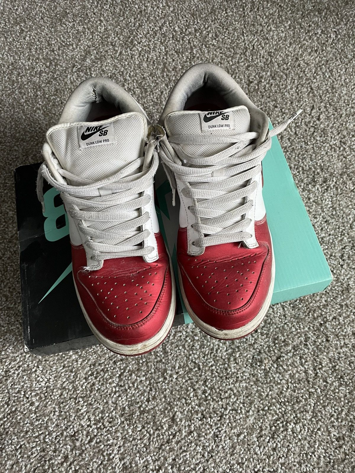 Supreme nike sb x supreme dunks red jewel | Grailed