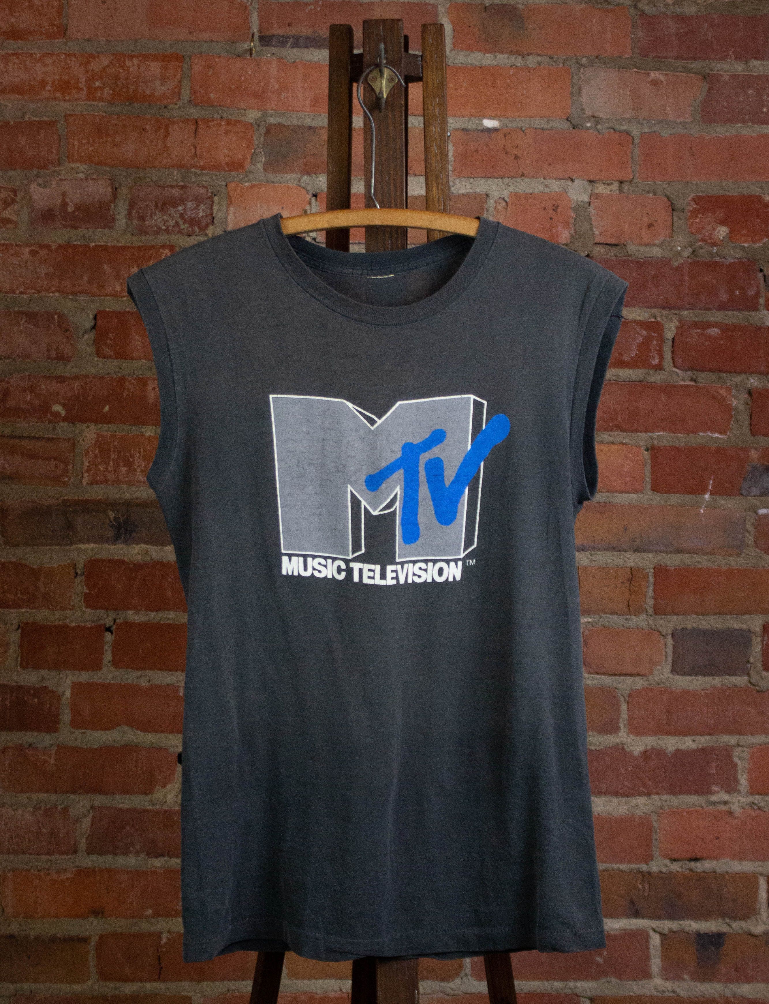 Vintage MTV "I want my MTV!" Graphic Muscle T Shirt 80s | Grailed
