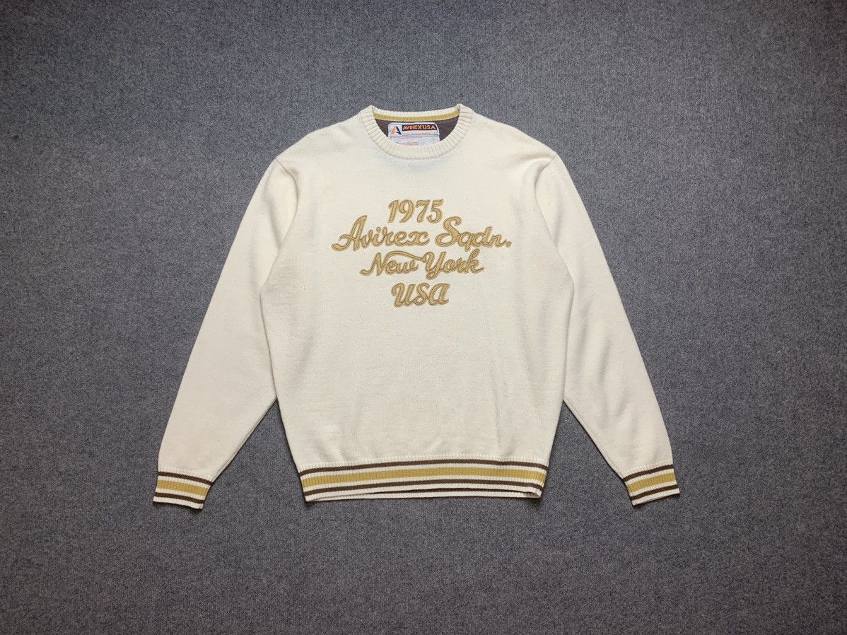Avirex × Vintage Avirex sweater with big logo | Grailed