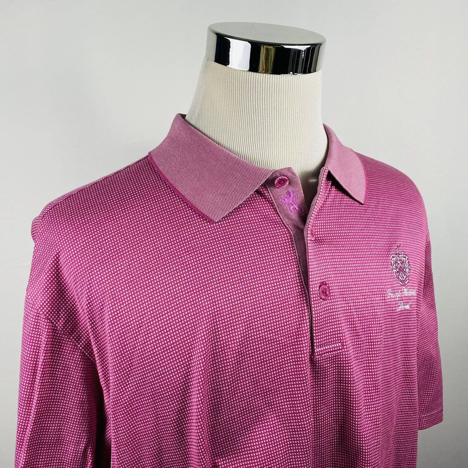 Bugatchi Bugatchi Uomo Mens 2XL Golf Polo Shirt Trump National Doral ...