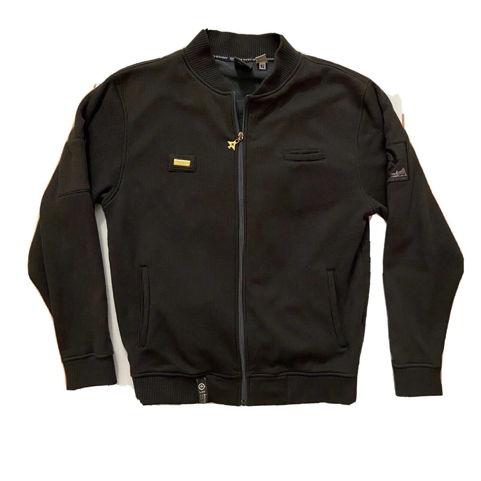 Vintage LRG Lifted Research Group Jacket Mens Small Full Zip Knit Green ...