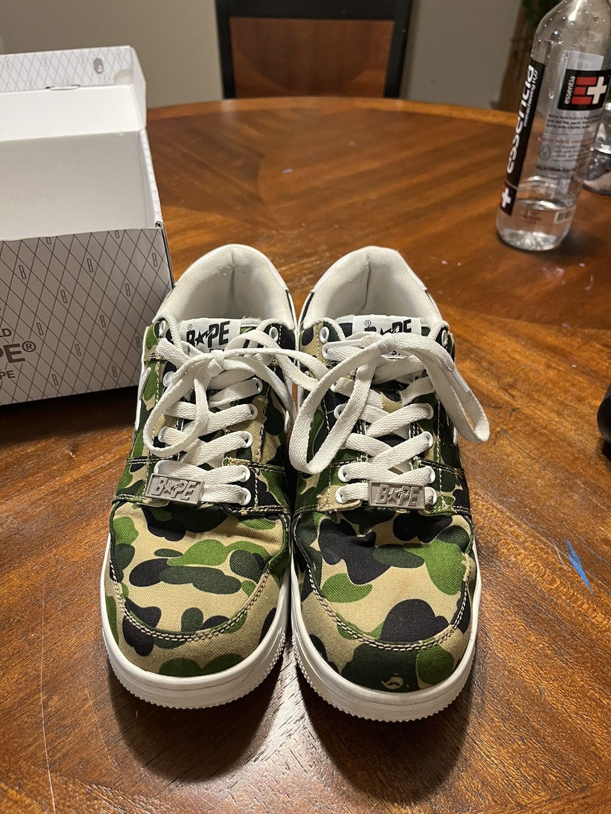Bape Bapesta Low ABC Camo 20th Anniversary Green | Grailed