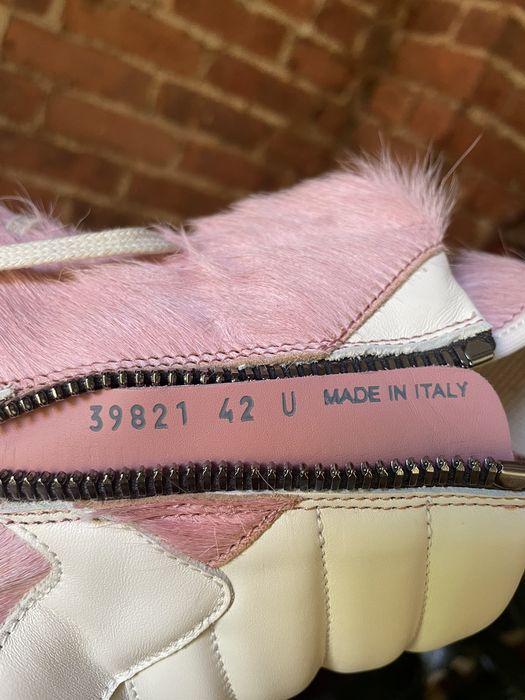 Rick Owens Rare Rick Owens pink pony hair Geobaskets | Grailed