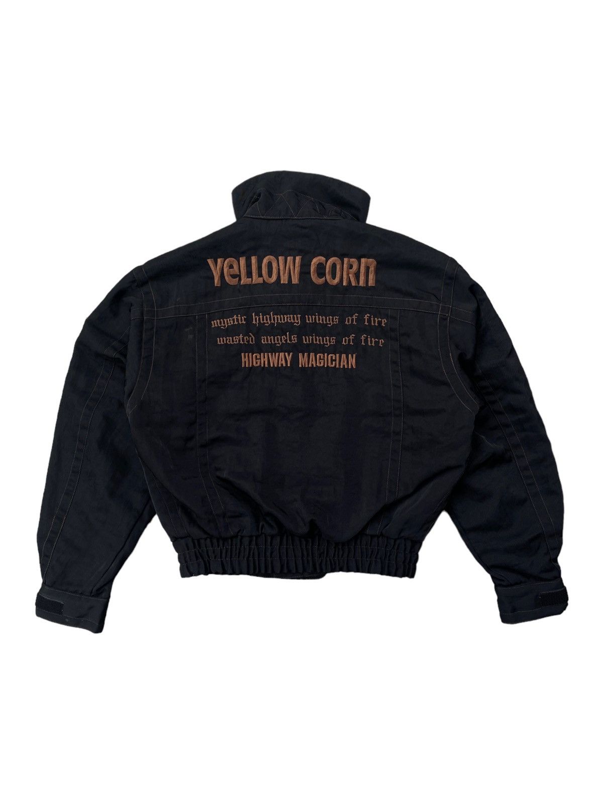 Vintage Vintage Yellow Corn Highway Magician Racing Jacket. #B2 | Grailed
