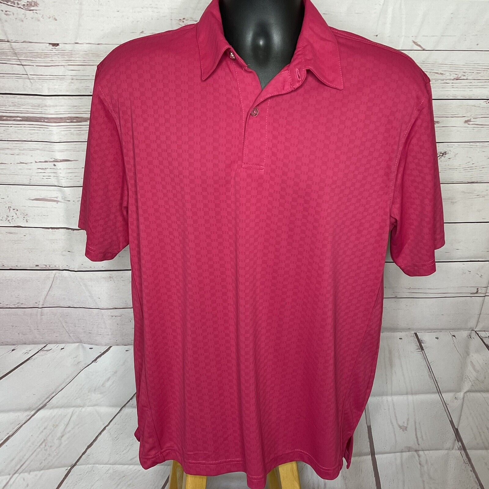 Izod IZOD XFG COOL FX Mens Medium Golf Polo Extreme Function Golf Rose ...