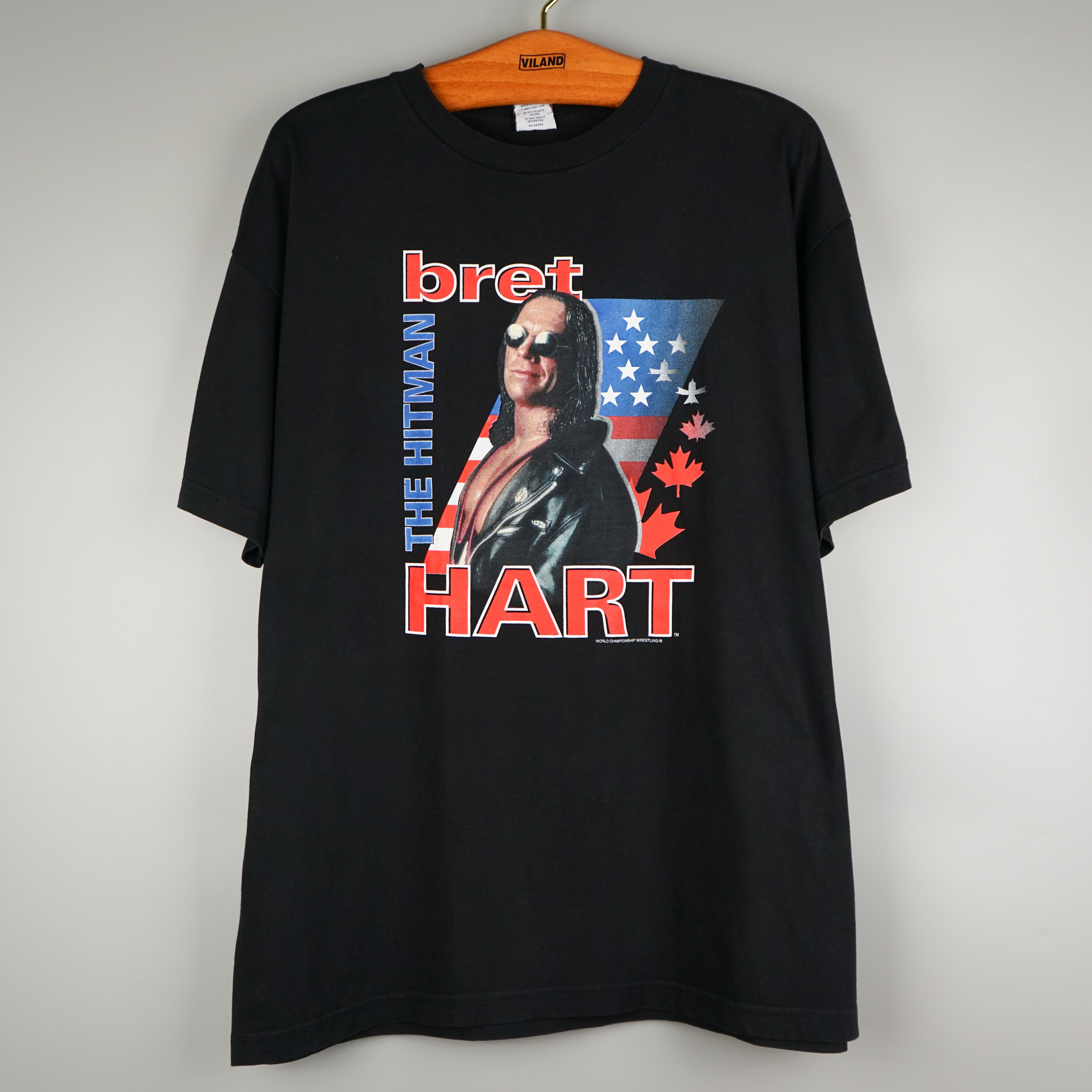Vintage Vintage Bret Hart t shirt 1990s WWF like Sting Razor | Grailed