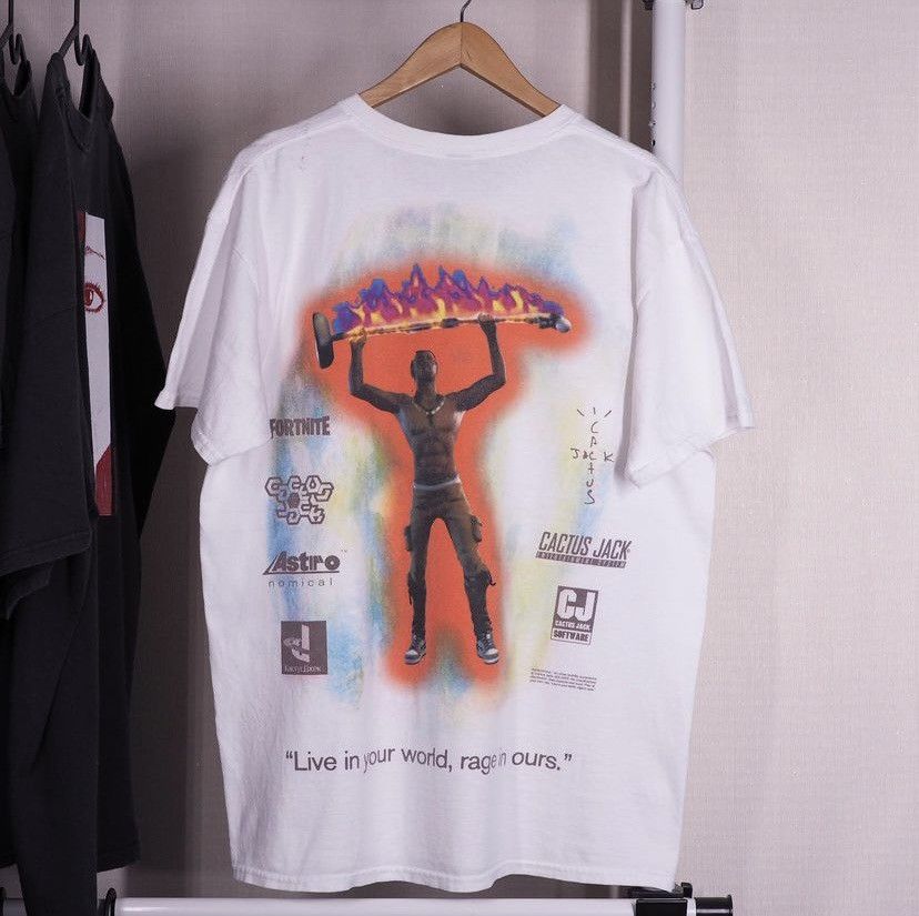 Rap Tees × Streetwear × Travis Scott Travis Scott x Fortnite Rage Emote ...