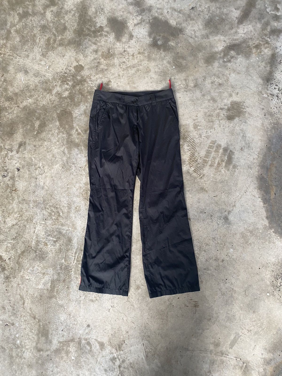 Prada 2000s Prada Linea Rossa Nylon Cargo Pants | Grailed