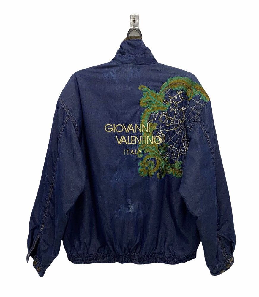 Vintage vintage giovanni valentino denim jacket Big logo | Grailed