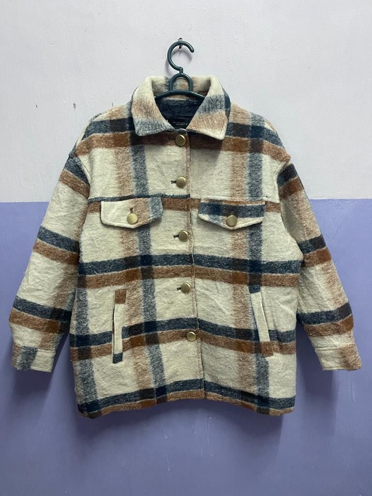 Zara Zara Wool jacket monogram | Grailed