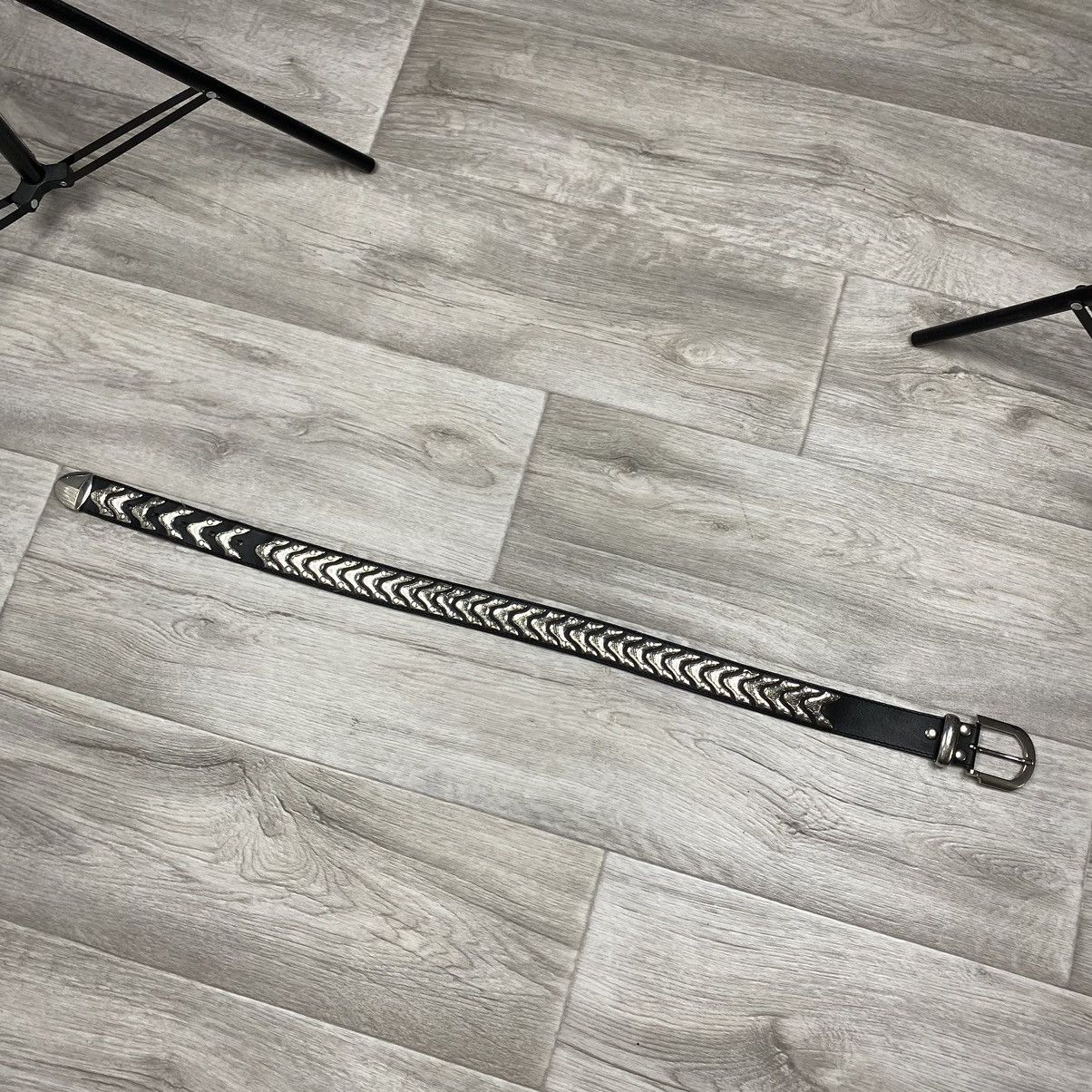 Vintage Vintage y2k drip black belt leather avant garde streetwear ...