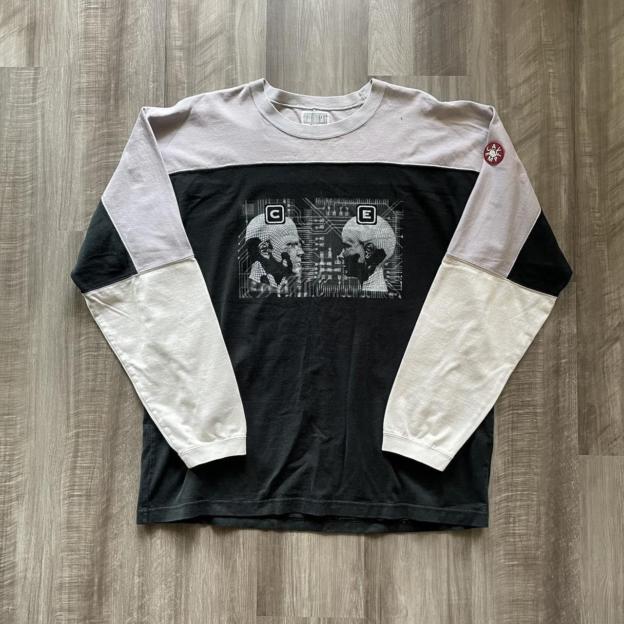 Cav Empt Cav Empt Robot Matrix Color Block Long Sleeve | Grailed