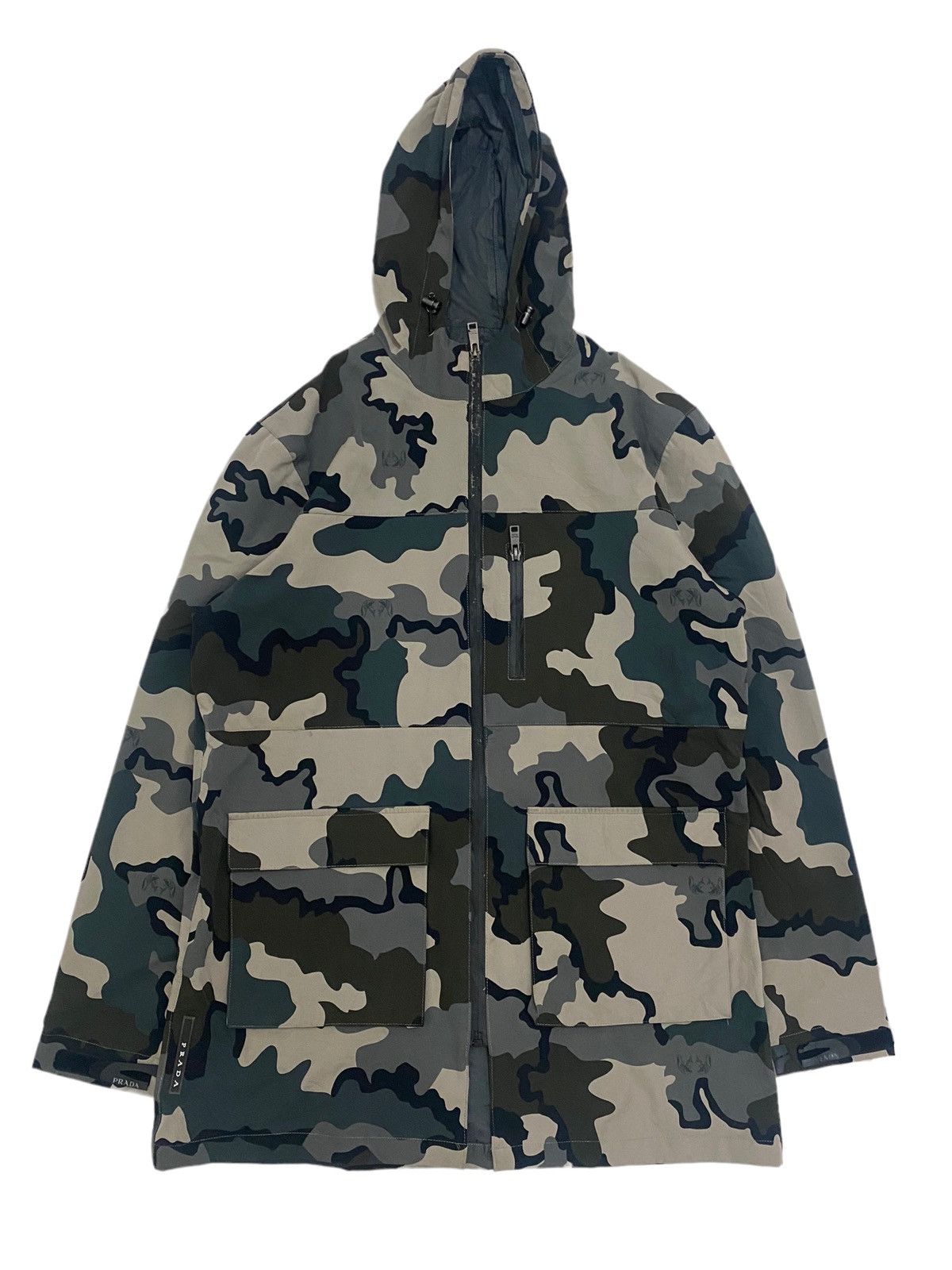 Designer Prada Camo Strech Outdoor Jacket | Grailed