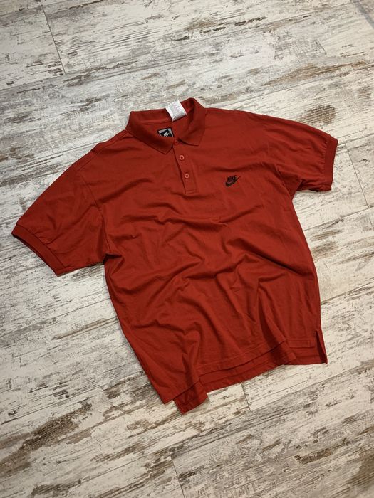 Nike Nike vintage polos mini swoosh red | Grailed