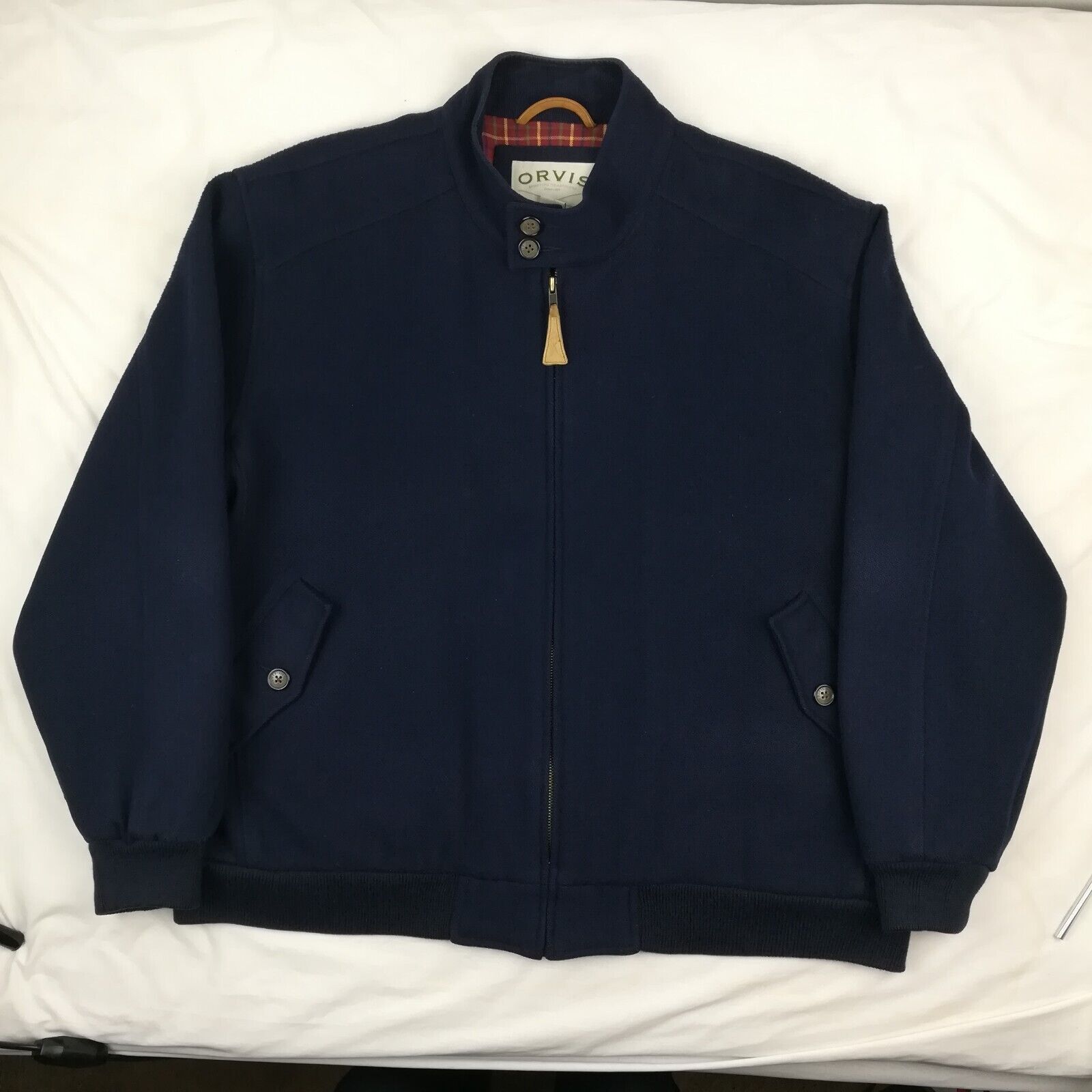 Orvis Orvis Tweed Wool Harrington Bomber Jacket Flannel Lined | Grailed