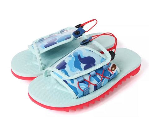 Bape × Suicoke A BATHING APE BAPE X SUICOKE DAO ABC LIGHT BLUE CAMO ...