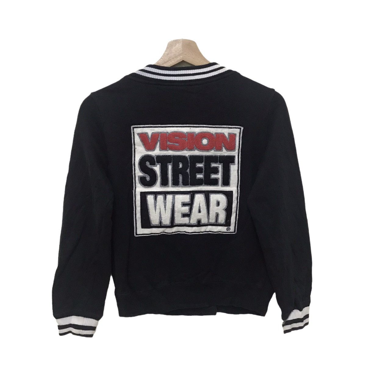 Streetwear × Vision Streetwear Vision Streetwear Varsity Jacket Fleece ...