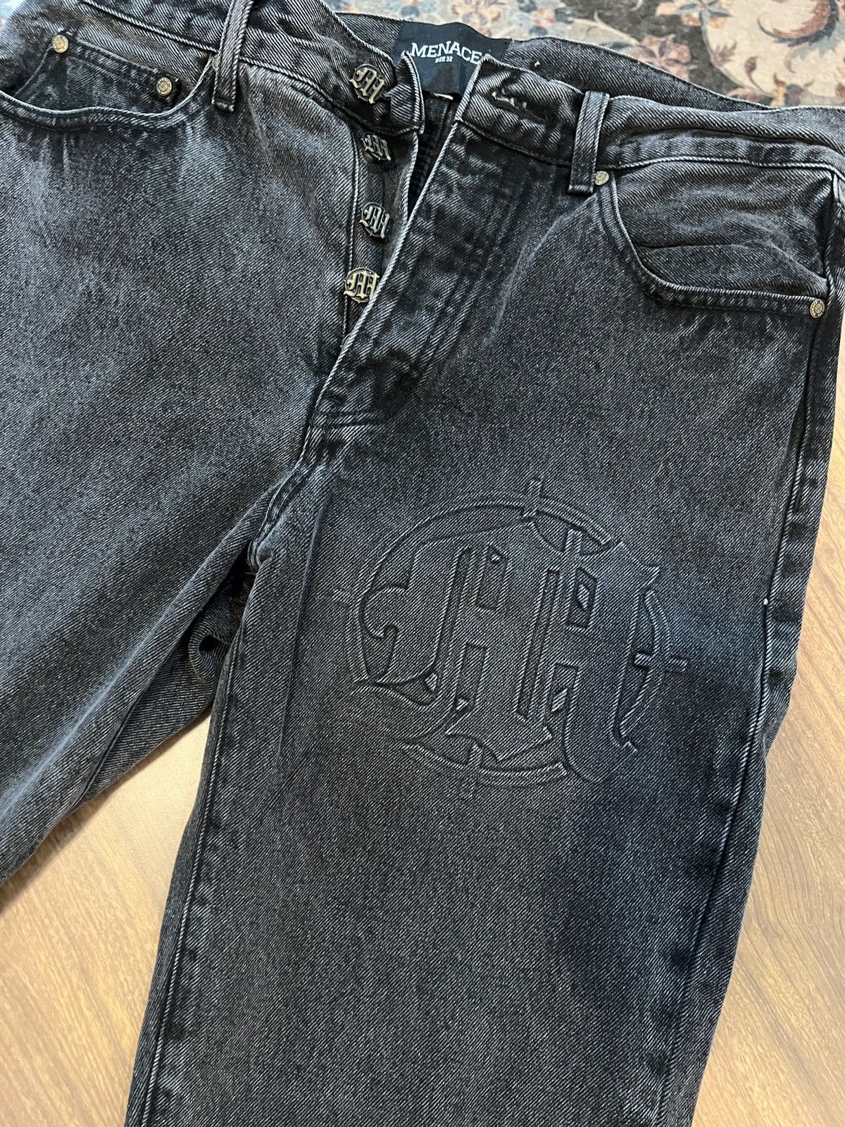 Menace Menace Embossed Logo Denim Pant | Grailed